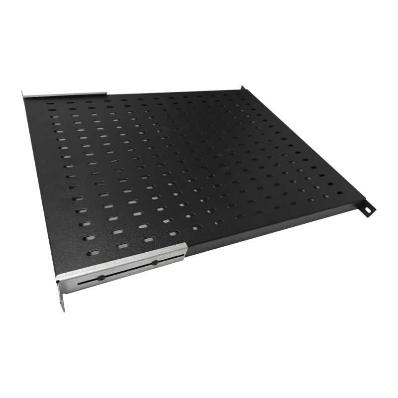 Raft fix cu prindere reglabila 19'' 1U, 770mm, universal, fixare fata ...
